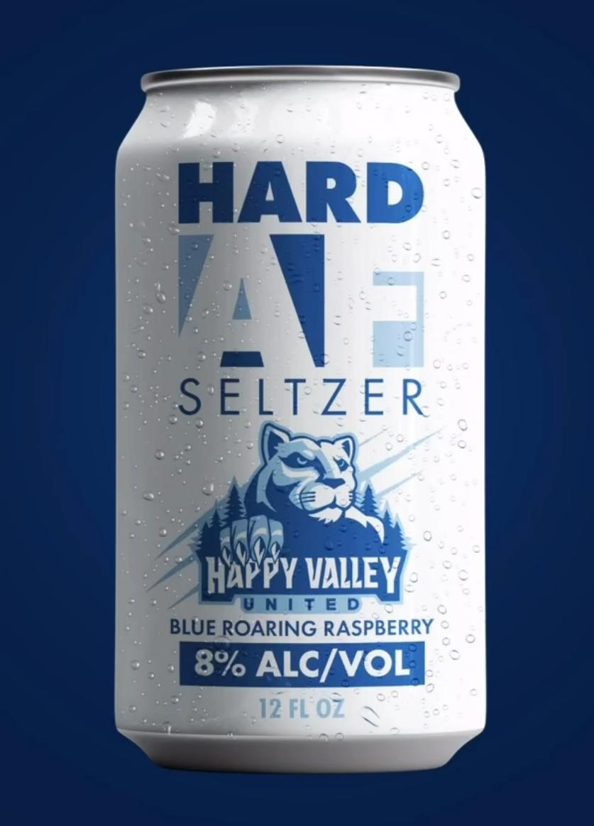 HARD AF Seltzer - Roaring Blue Raspberry | The Blue & White Bottle Shop